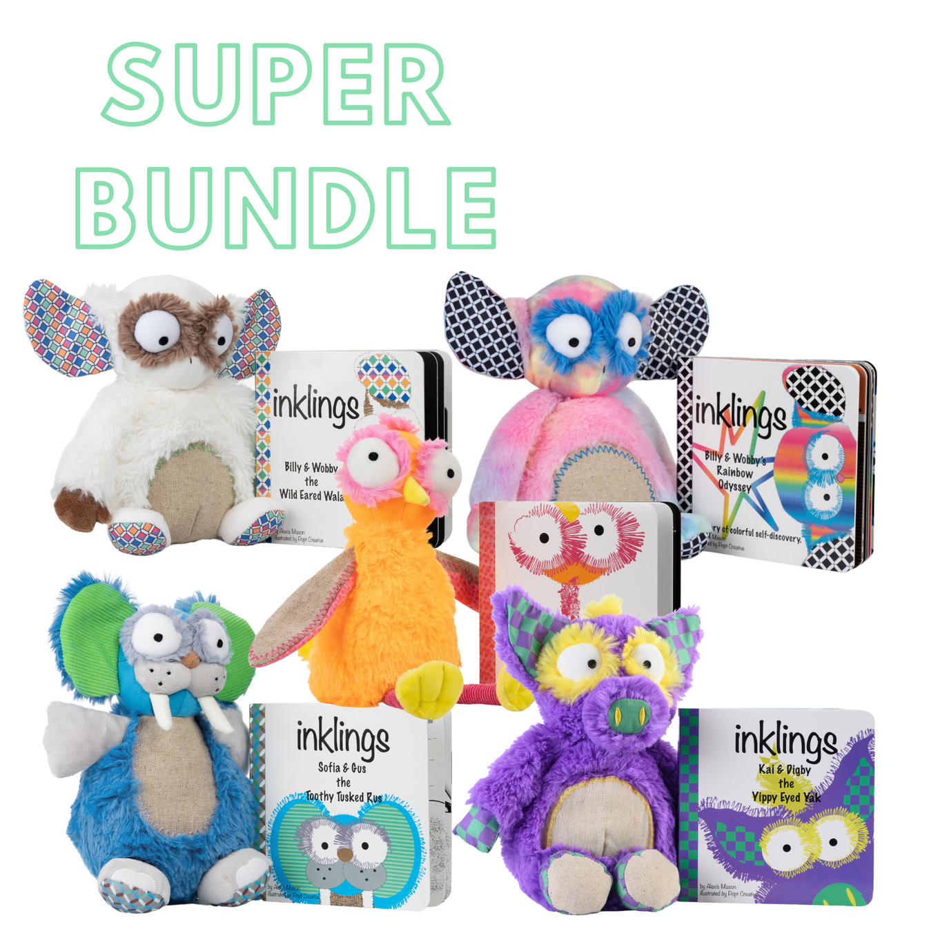 Inklings Baby Toy & Infant Novel Book Gift Set Super Bundle